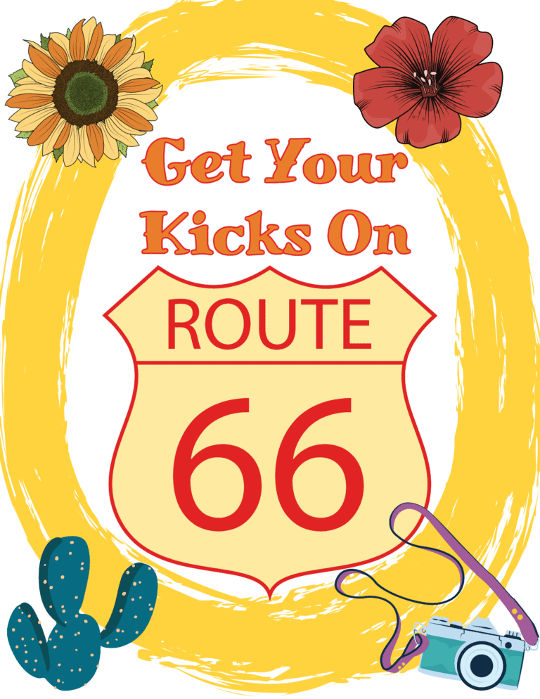 6 FREE Printable Route 66 Travel Wall Art Gallery Prints!