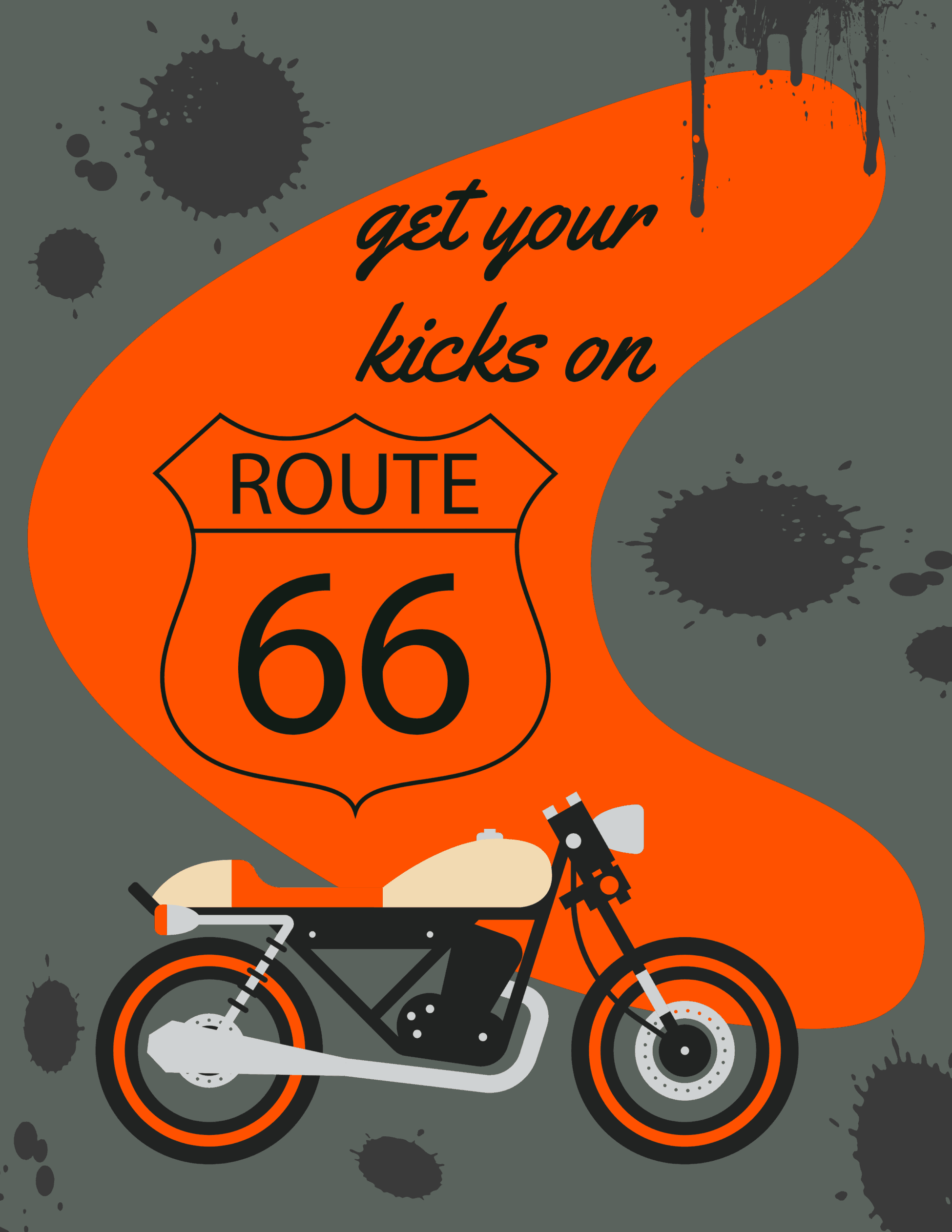 6 FREE Printable Route 66 Travel Wall Art Gallery Prints!