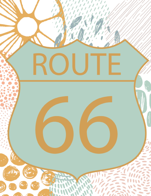 6 FREE Printable Route 66 Travel Wall Art Gallery Prints!