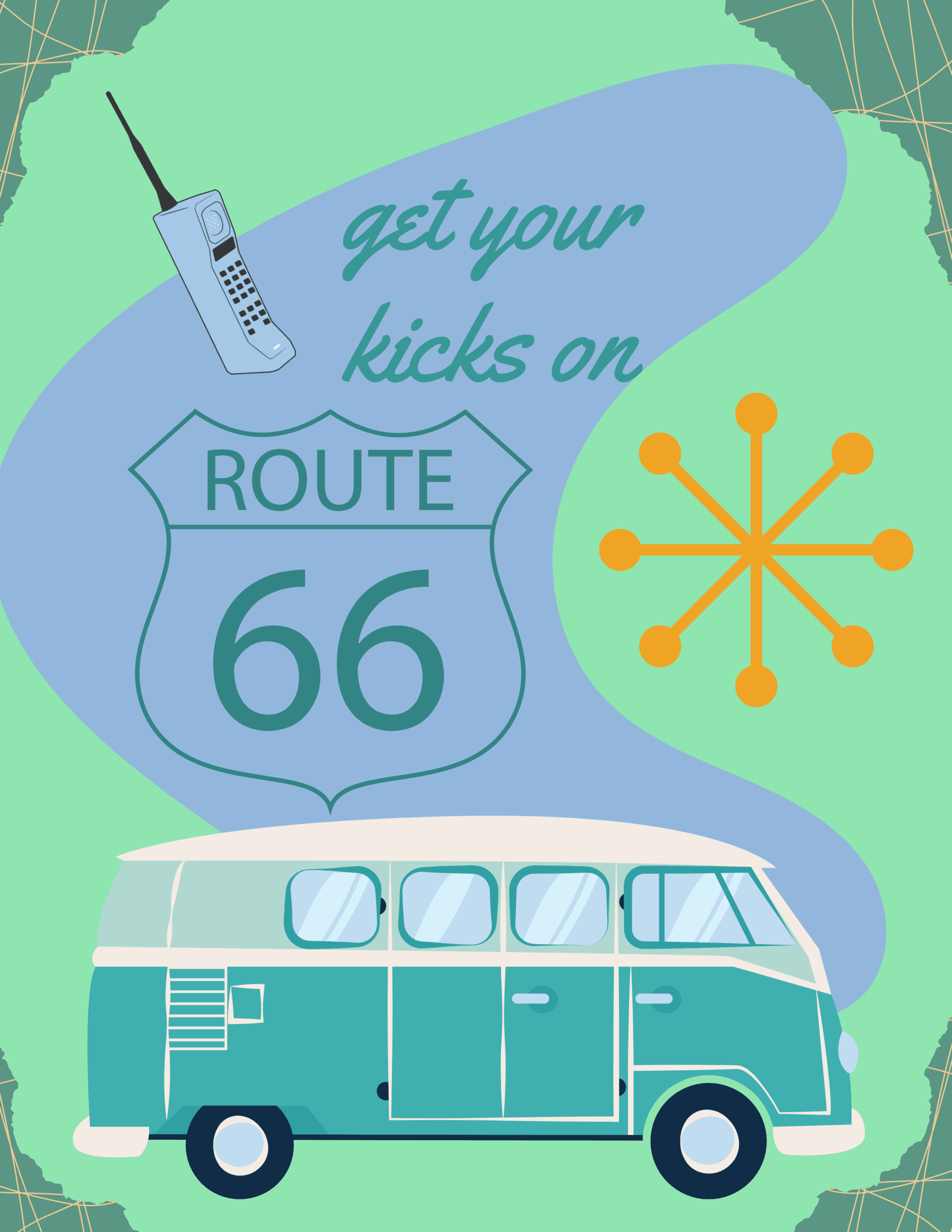 6 FREE Printable Route 66 Travel Wall Art Gallery Prints!